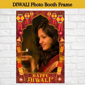 DIY Diwali Photo Booth Frame, Photo Booth Props, Festival Photo Prop ...