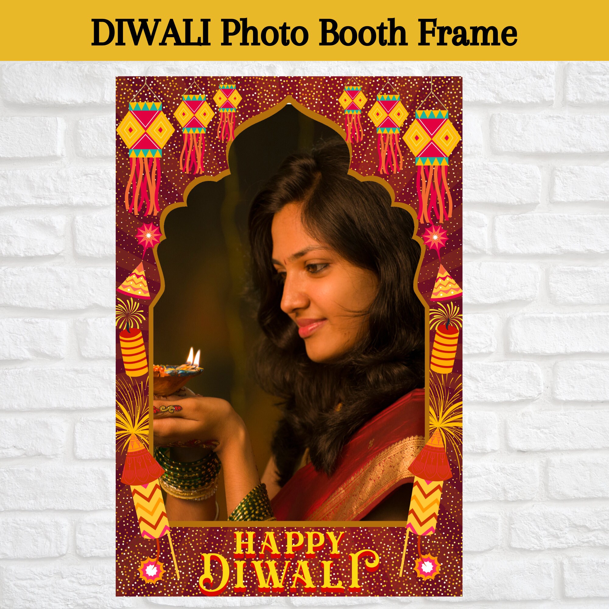 DIY Diwali Photo Booth Frame Photo Booth Props Festival - Etsy
