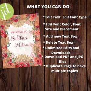 Mehndi Sign, Haldi Sign, Wedding Welcome Sign, Hindu Wedding Haldi Sign ...