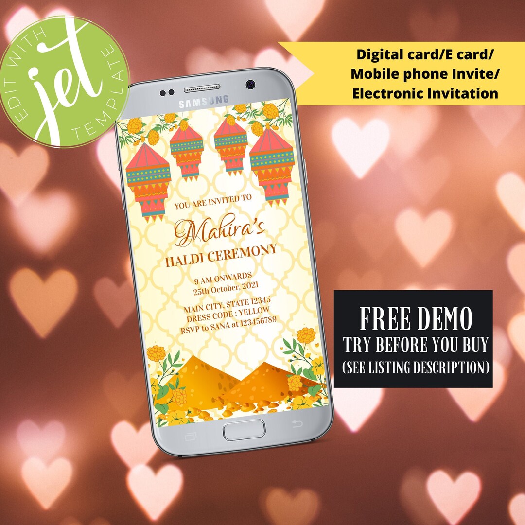 Customizable Mobile Phone Invite for Various Ocassions and Events ...