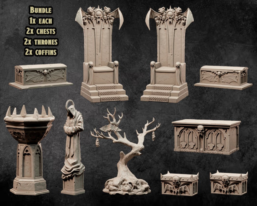 Bundle 1 or 2 Each Vampire Cathedral D&D Miniatures - Etsy