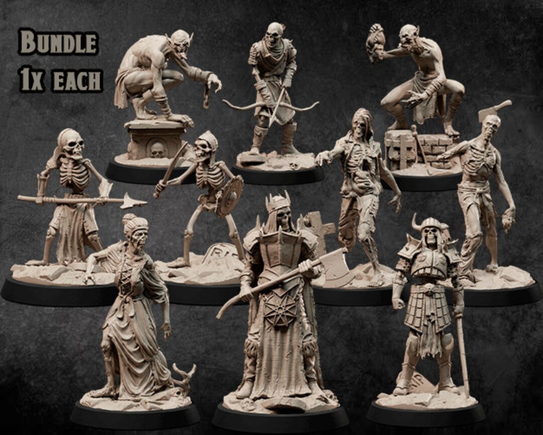 Bundle - Undead Army, D&D Miniatures - Etsy