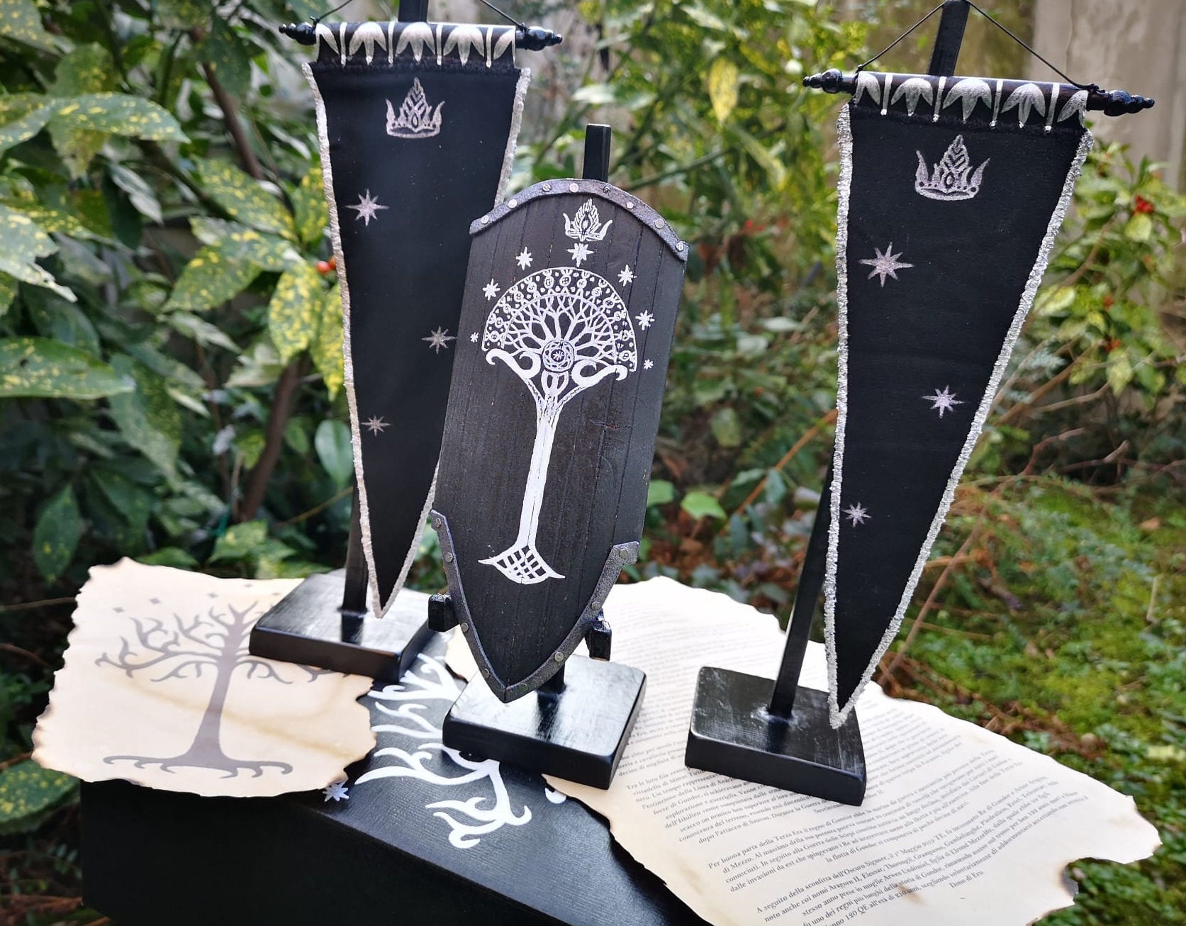 Gondor Shield And Banner