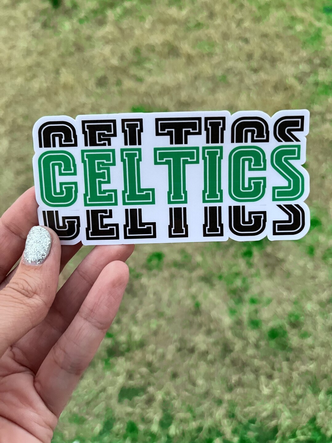 Celtics Inspired Sticker Basketball Sticker Decal Stocking Stuffer - Etsy