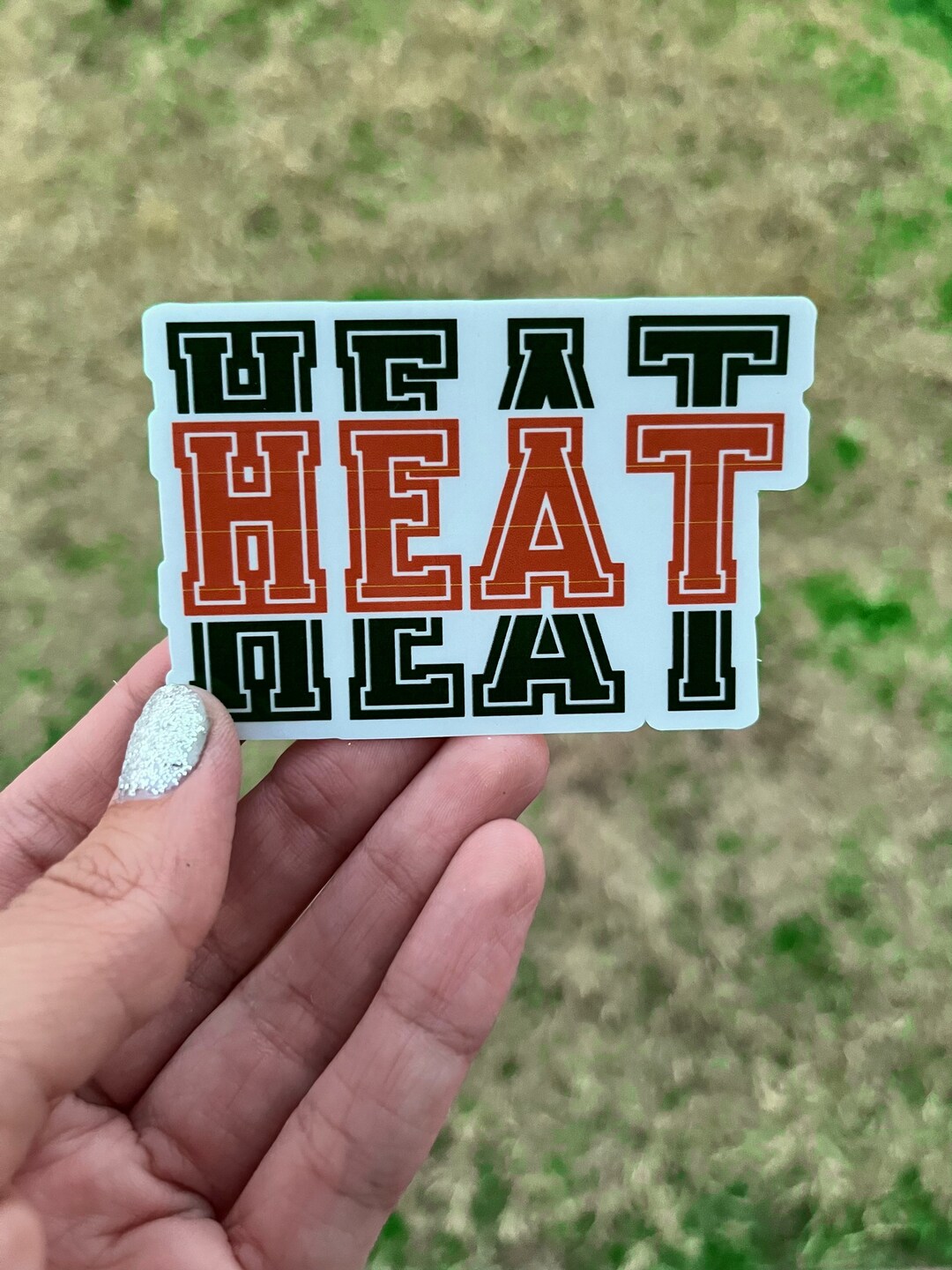 Heat Inspired Sticker Basketball Sticker Decal Stocking Stuffer - Etsy