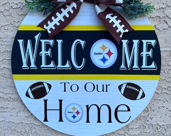 Steelers Door Decor - Etsy
