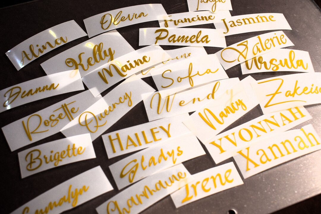 Personalized Name Sticker Tumbler Decal Name Sticker Word - Etsy