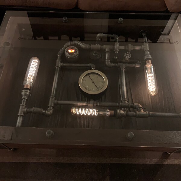 Steampunk Coffee Table - Etsy