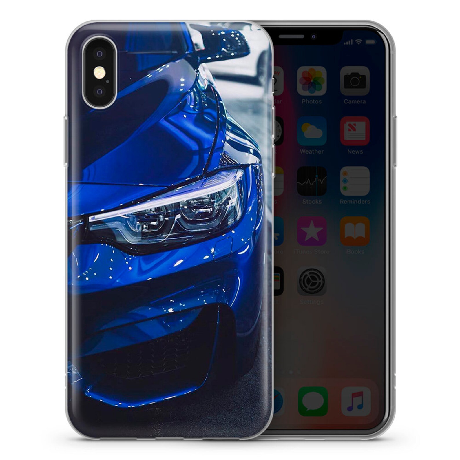 Car red blue cars printed phone case cover for iPhone | Etsy