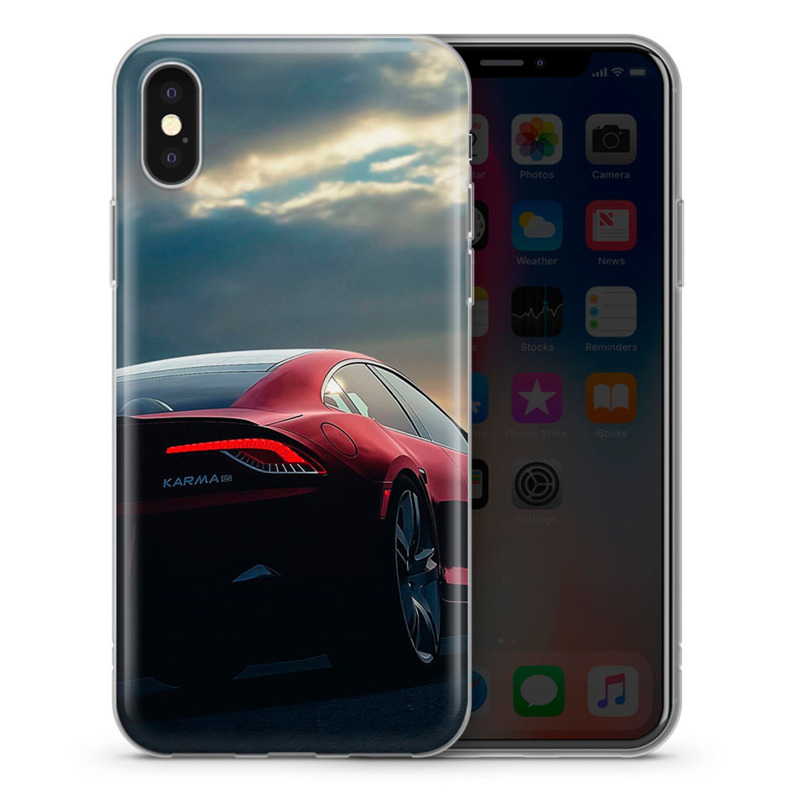 Car red blue cars printed phone case cover for iPhone | Etsy