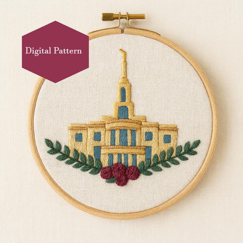 Temple Embroidery - Etsy