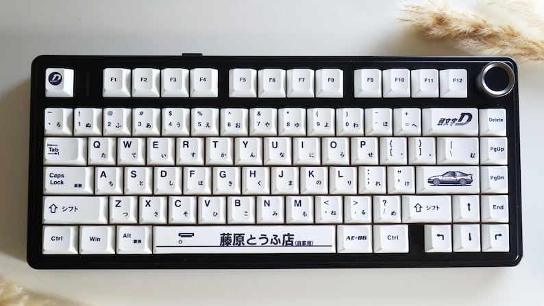Initial D Keycap Set 127 Keys – Ae86-themed PBT Keycaps in Cherry ...