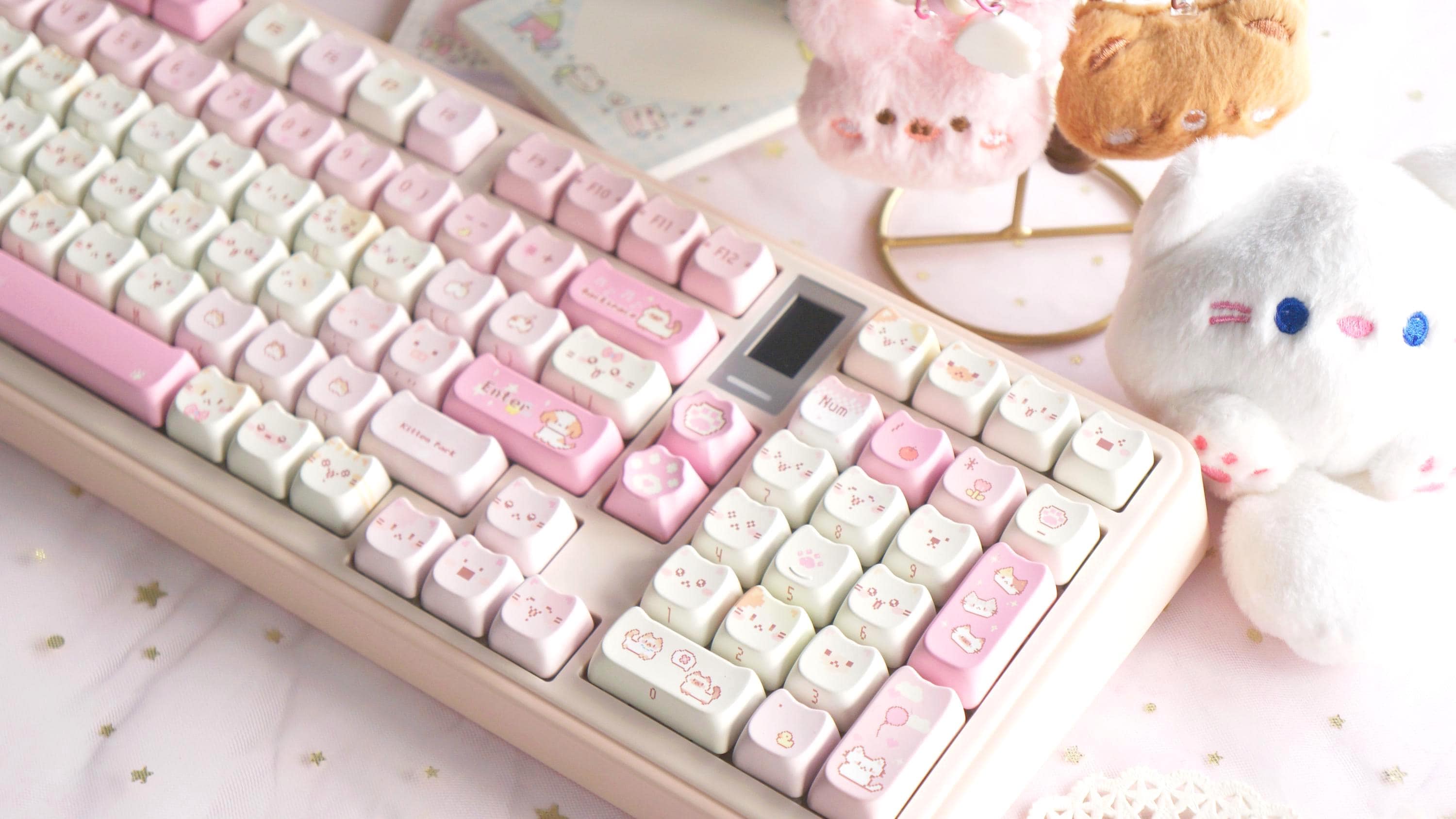 Mochi Neko Daydreamers (pink Cat) Keycap Set – 141 PBT Keys | MAO ...