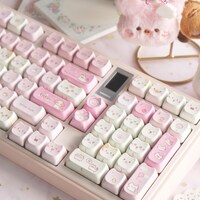 Happy Kitten Keycap Set, MOA Profile, Cute Art, PBT, Cherry MX Stem ...