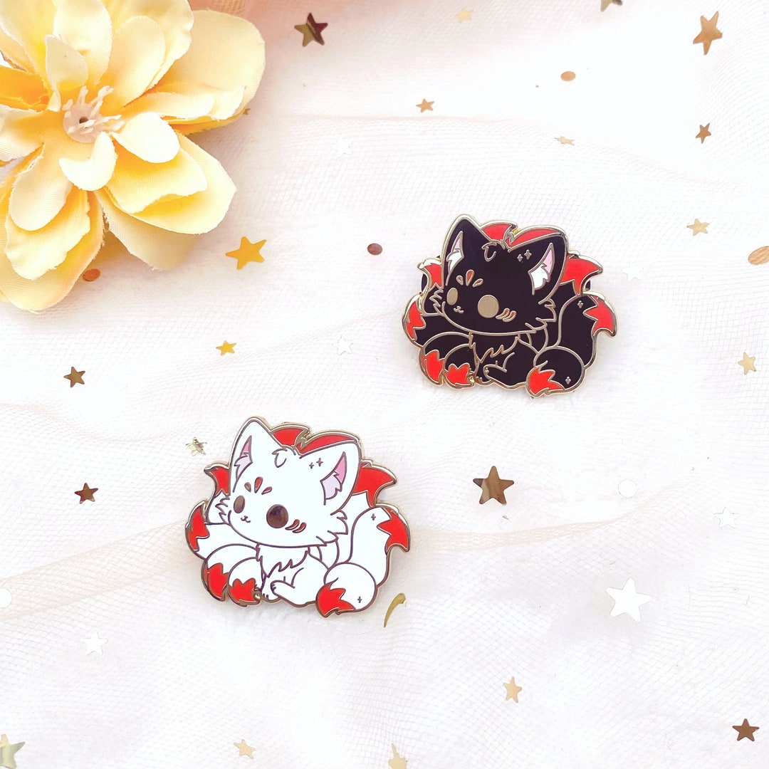 Myths Kitsune Enamel Pin - Etsy