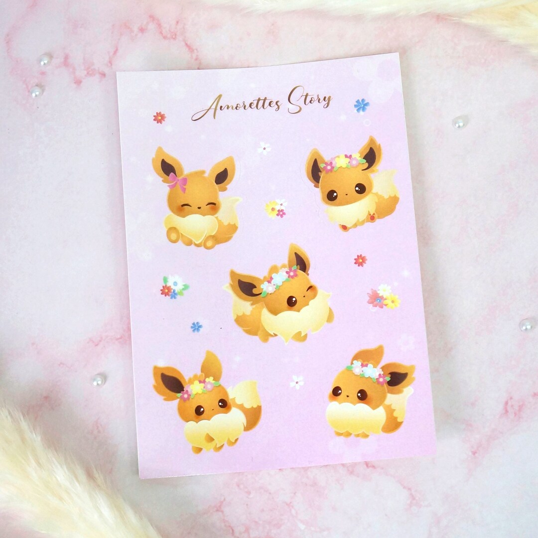 Eevee Sticker Sheet - Etsy
