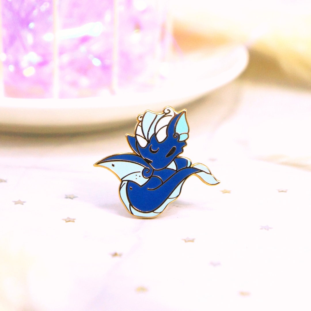 Elemental Dragon - Moon Dragon Enamel Pin - Etsy