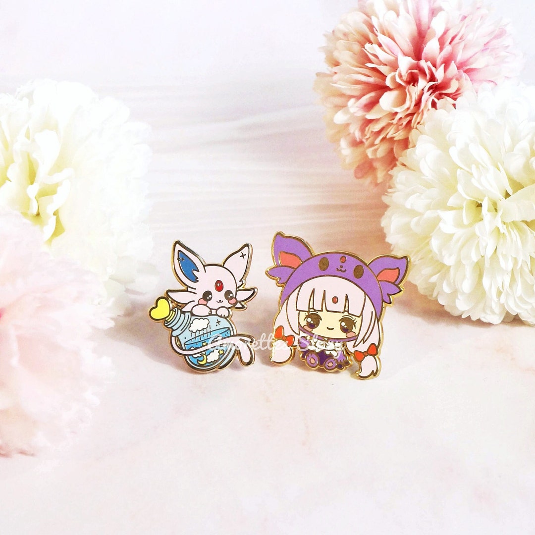 Special Duo Eeveelution Espeon With Luna, the Psychic Seer - Etsy