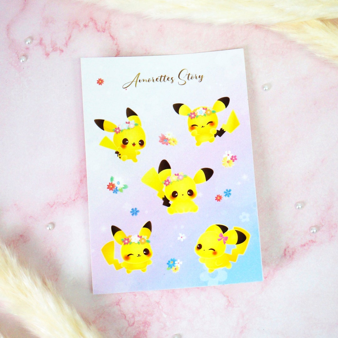 Pikachu Sticker Sheet - Etsy