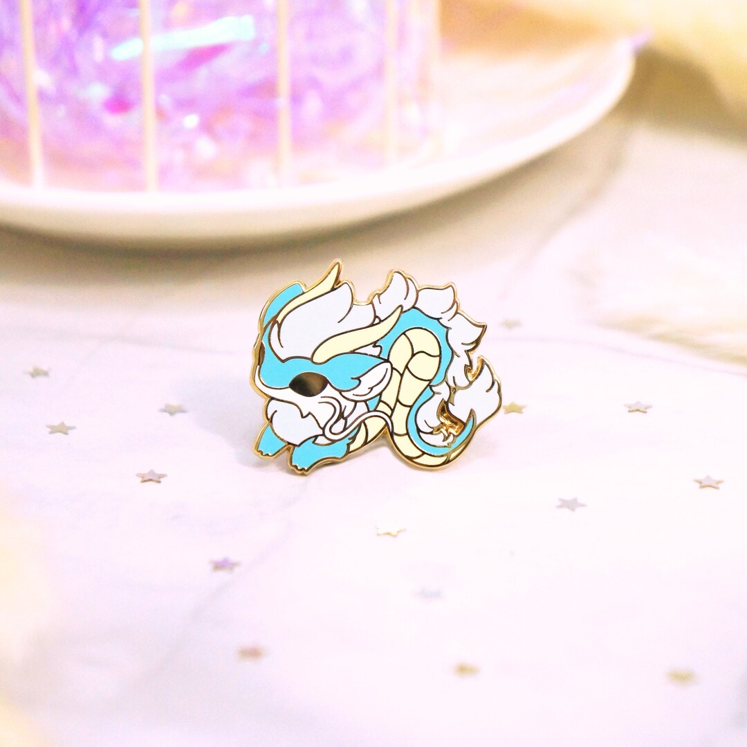 Elemental Dragon - Wind Dragon Enamel Pin - Etsy