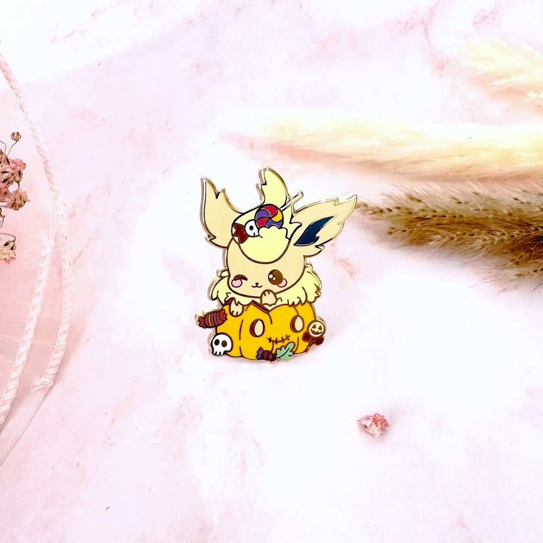 Halloween Flareon Pumpkin Enamel Pin - Etsy