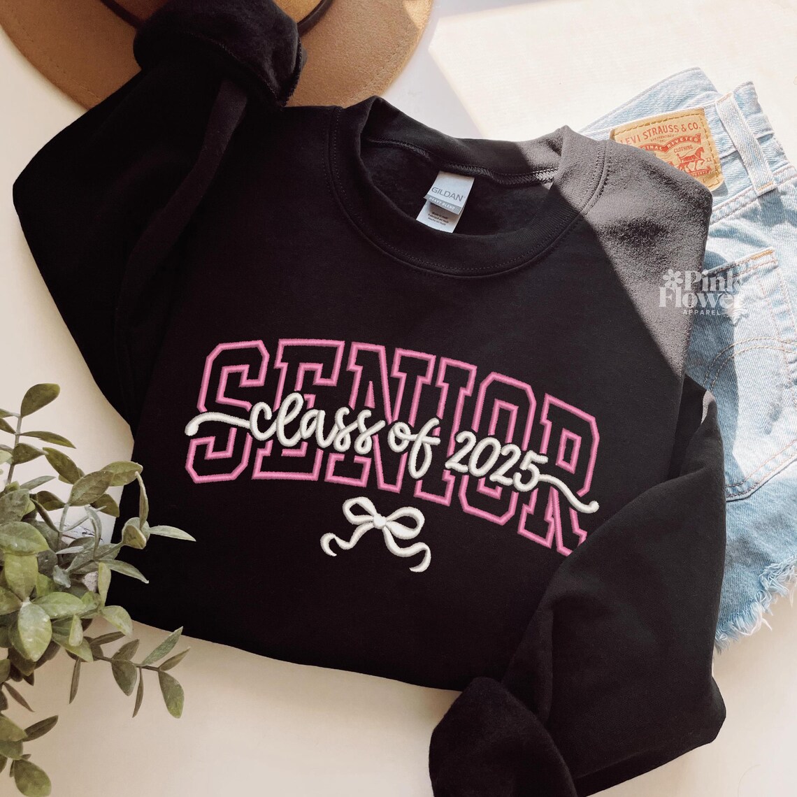 Embroidered Senior 2025 Crewneck, Senior Gifts Sweatshirt, Class of ...