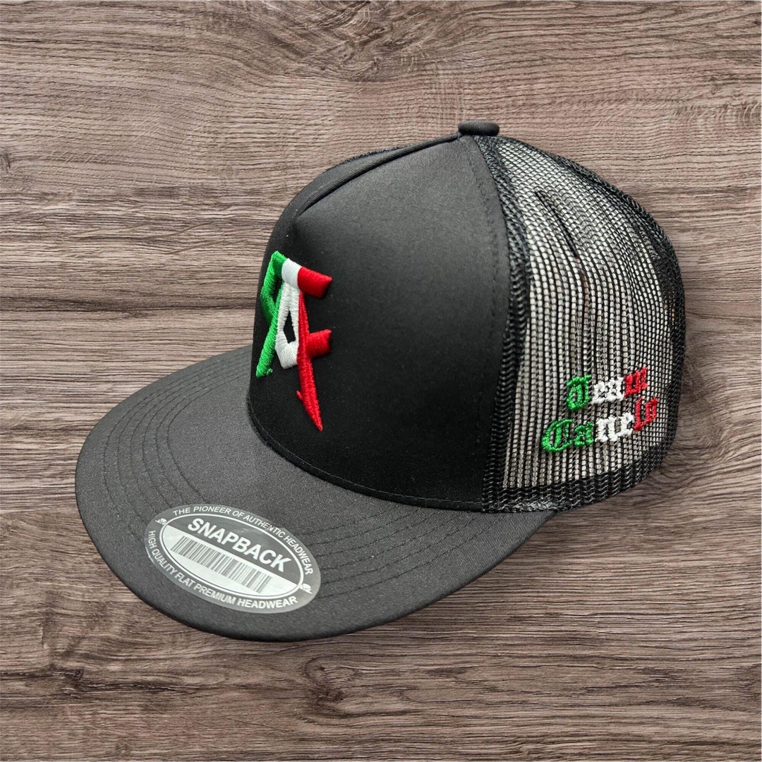 Canelo Embroidered Cap, Black Adjustable Snapback, Custom Snapback Hat ...