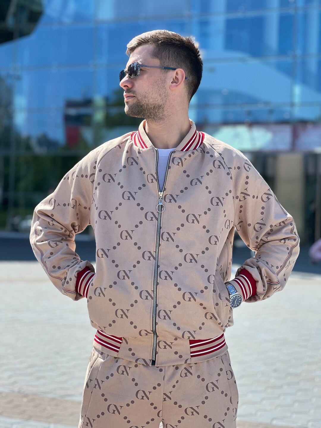 Tracksuit Gentlemen | Men's Tracksuit Set | Gentlemen Tartan | Husband ...
