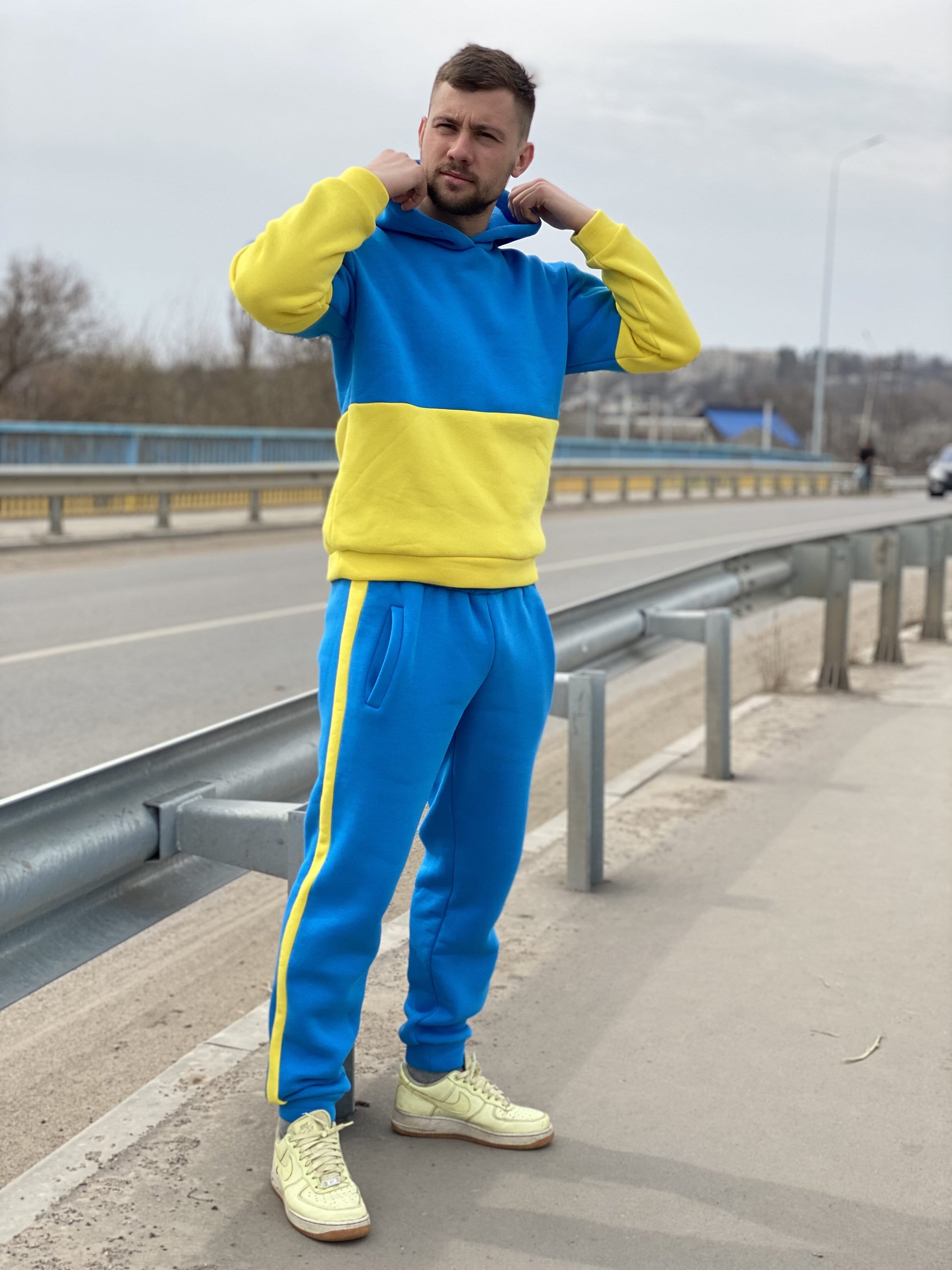 Ukraine Flag Tracksuit Men's Hooded Tracksuit Set - Etsy