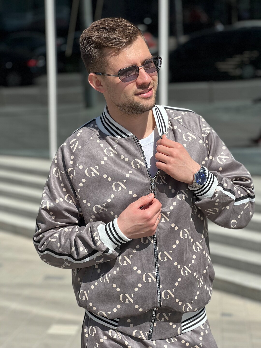 Tracksuit Gentlemen | Men's Tracksuit Set | Gentlemen Tartan | Husband ...