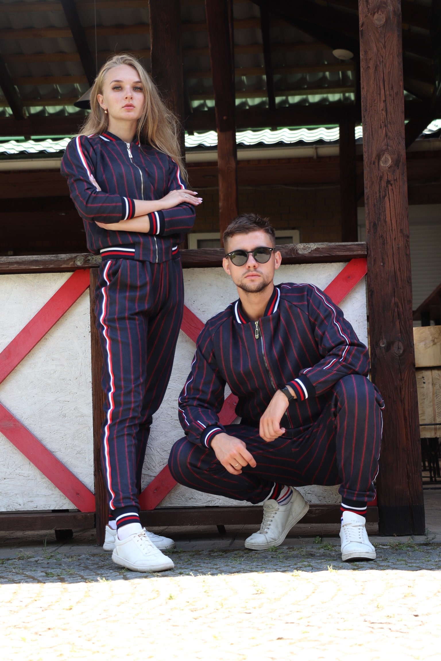 Matching Couple Tartan Tracksuit Set Couple Tracksuit Set - Etsy
