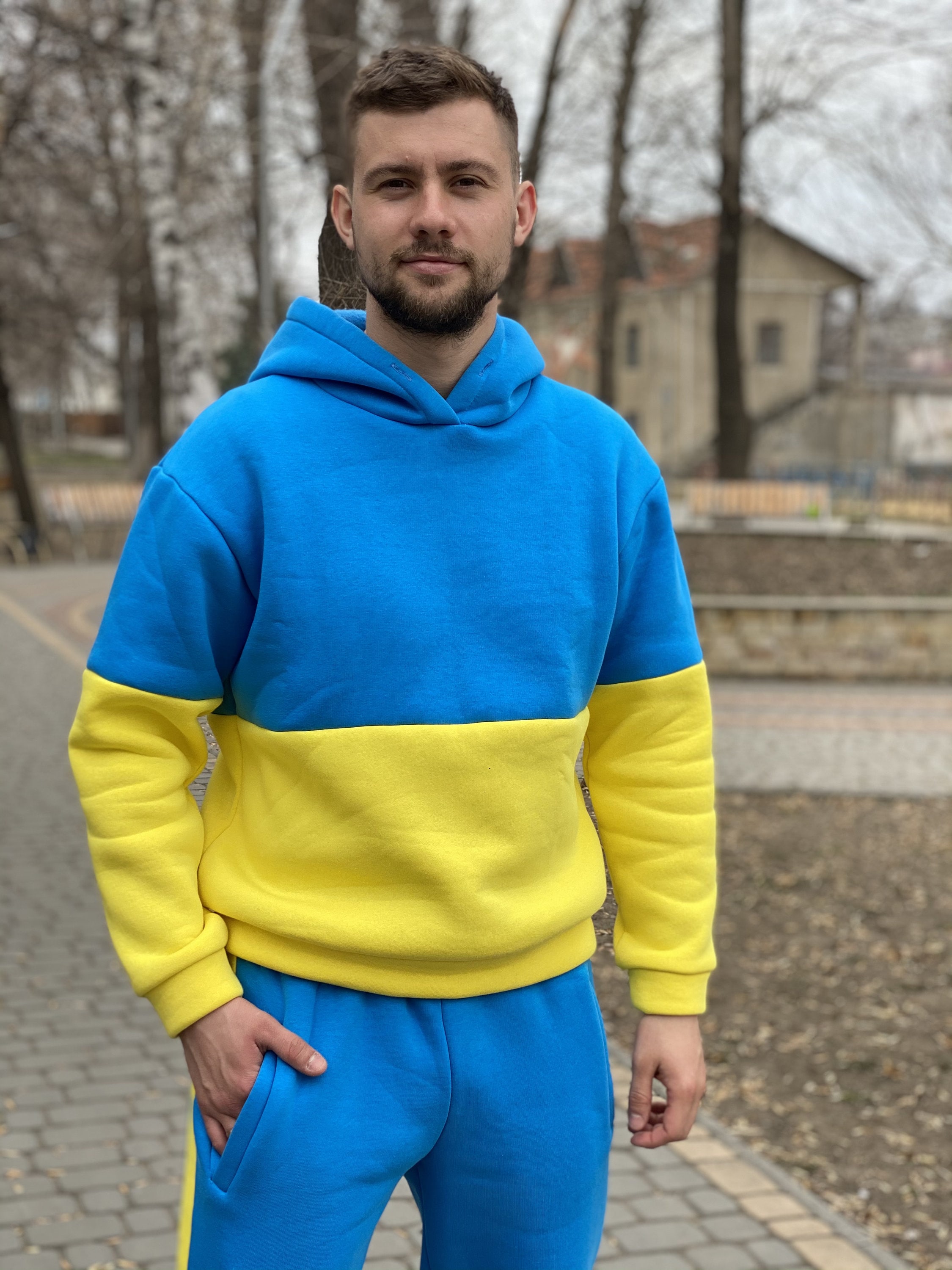 Ukraine Flag Tracksuit Men's Hooded Tracksuit Set - Etsy
