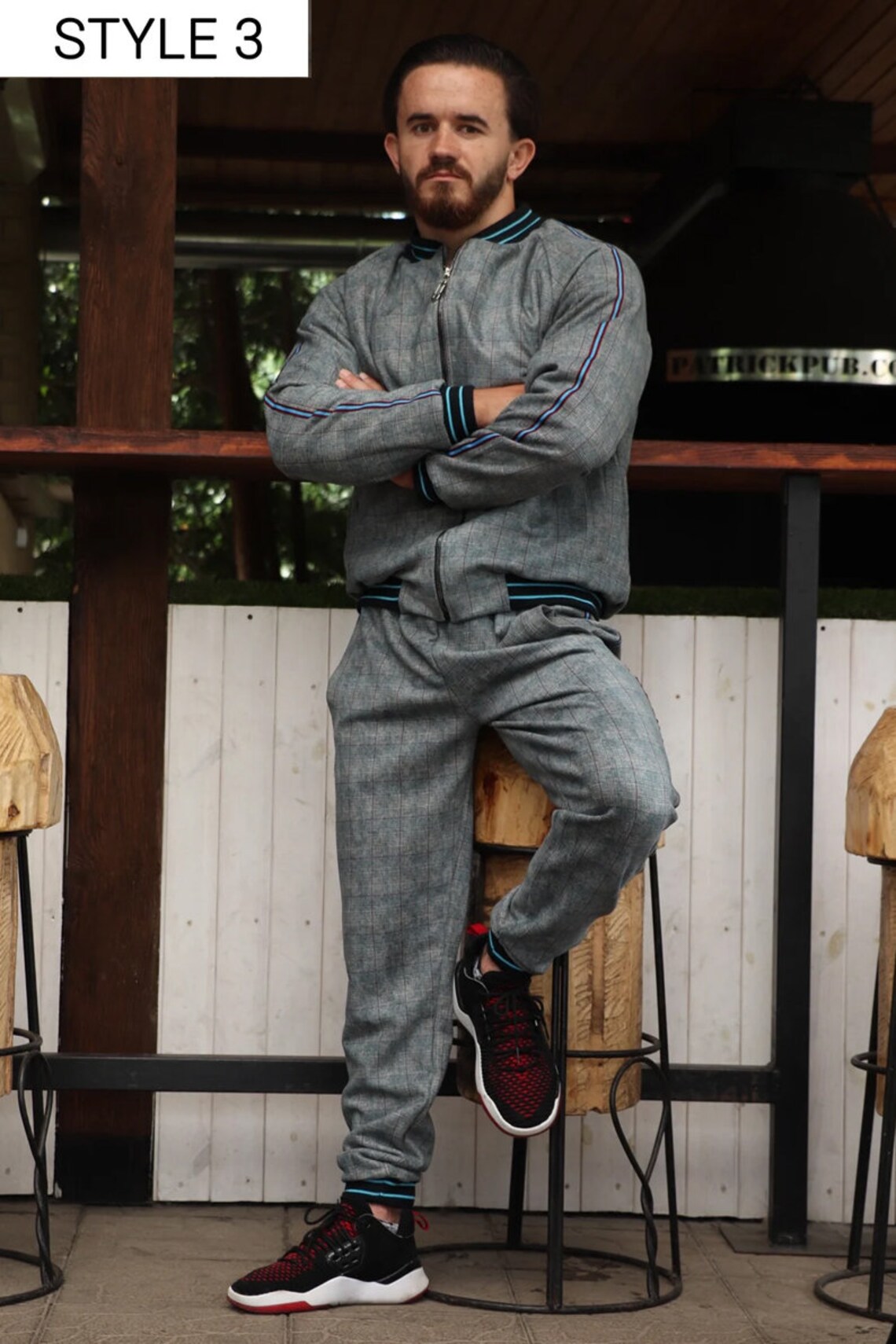 The Gentlemen Tracksuit Men's Tartan Tracksuits Guy - Etsy