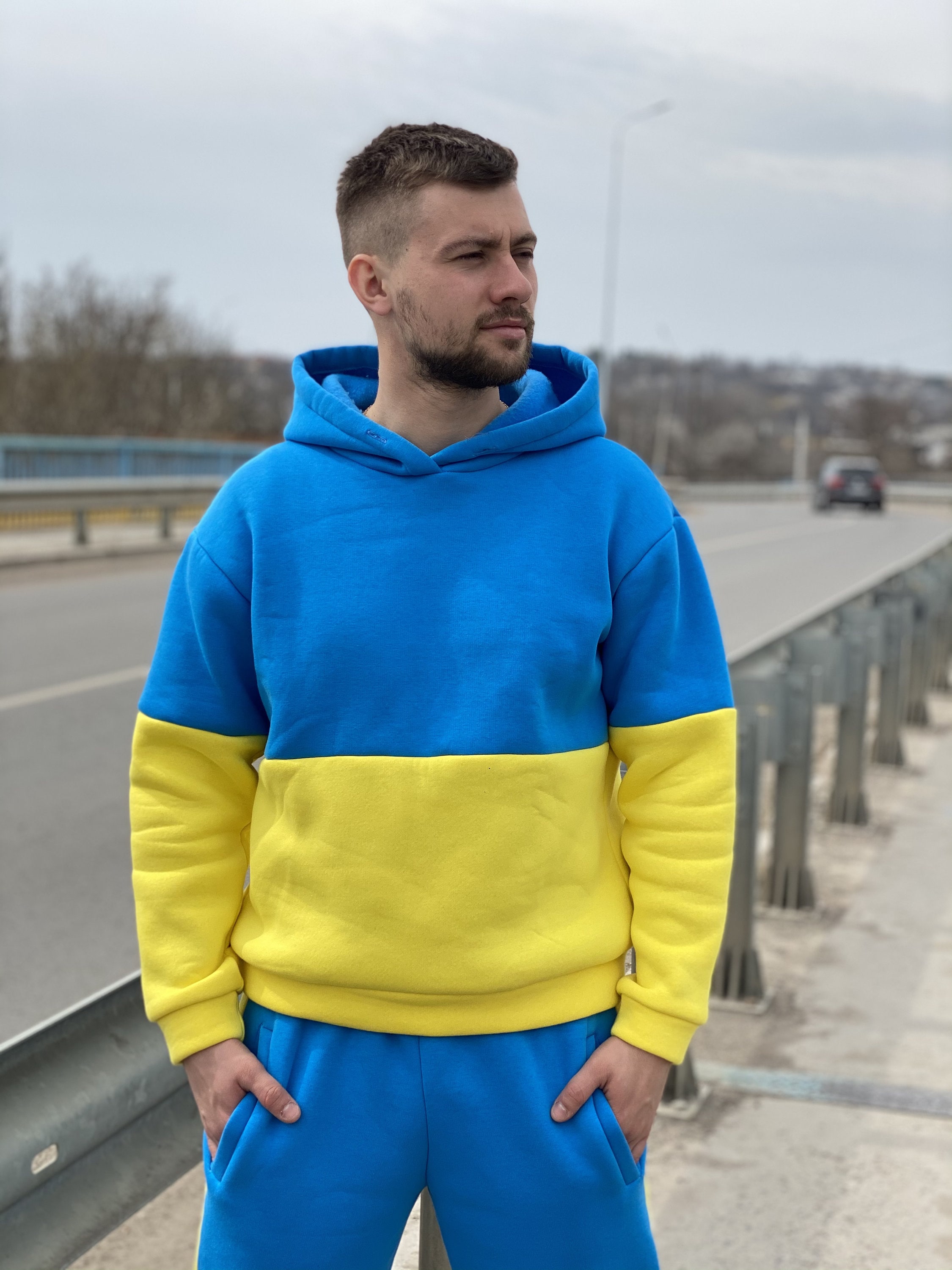 Ukraine Flag Tracksuit Men's Hooded Tracksuit Set - Etsy