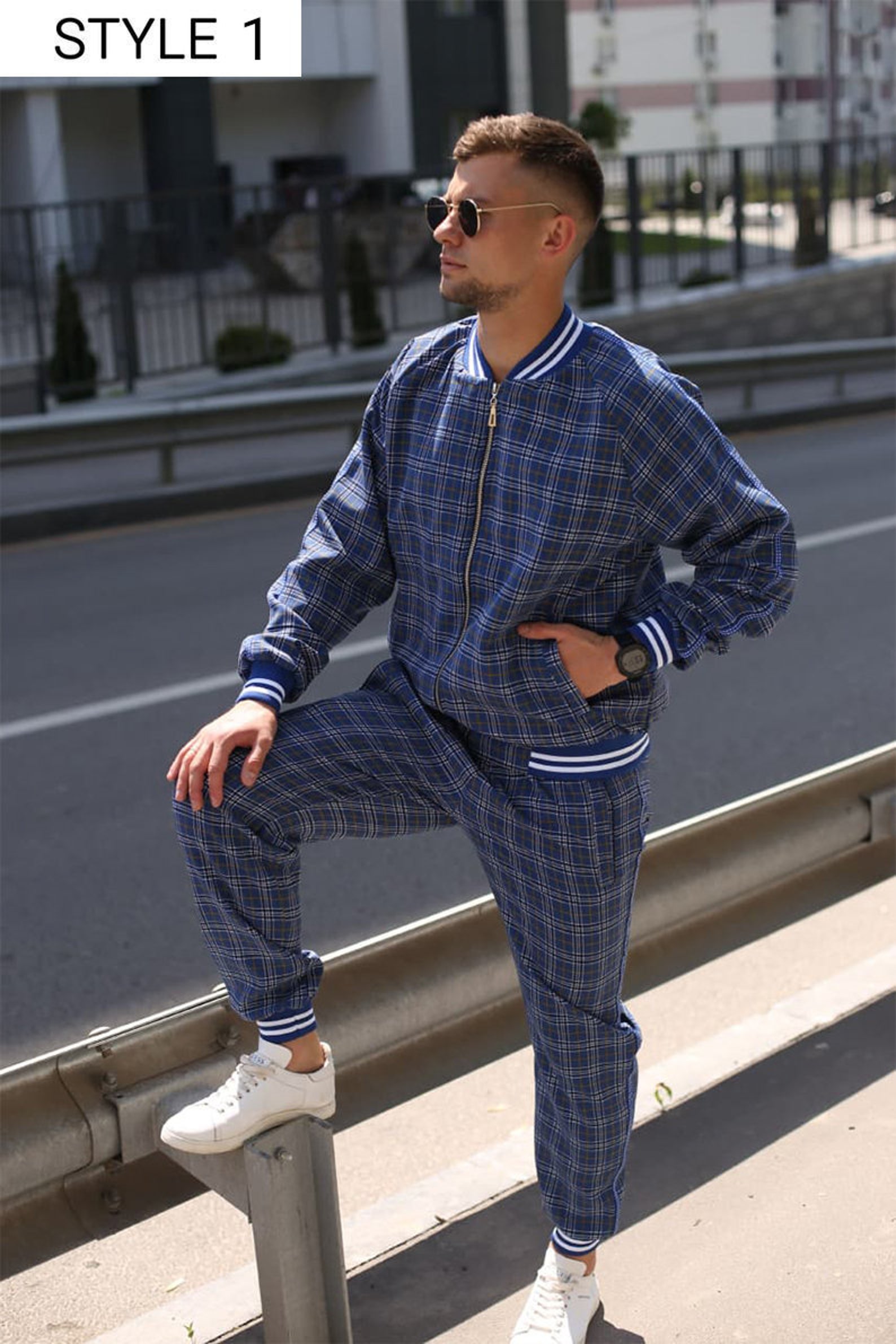 The Gentlemen Tracksuit Mens Tartan Tracksuits Guy Etsy