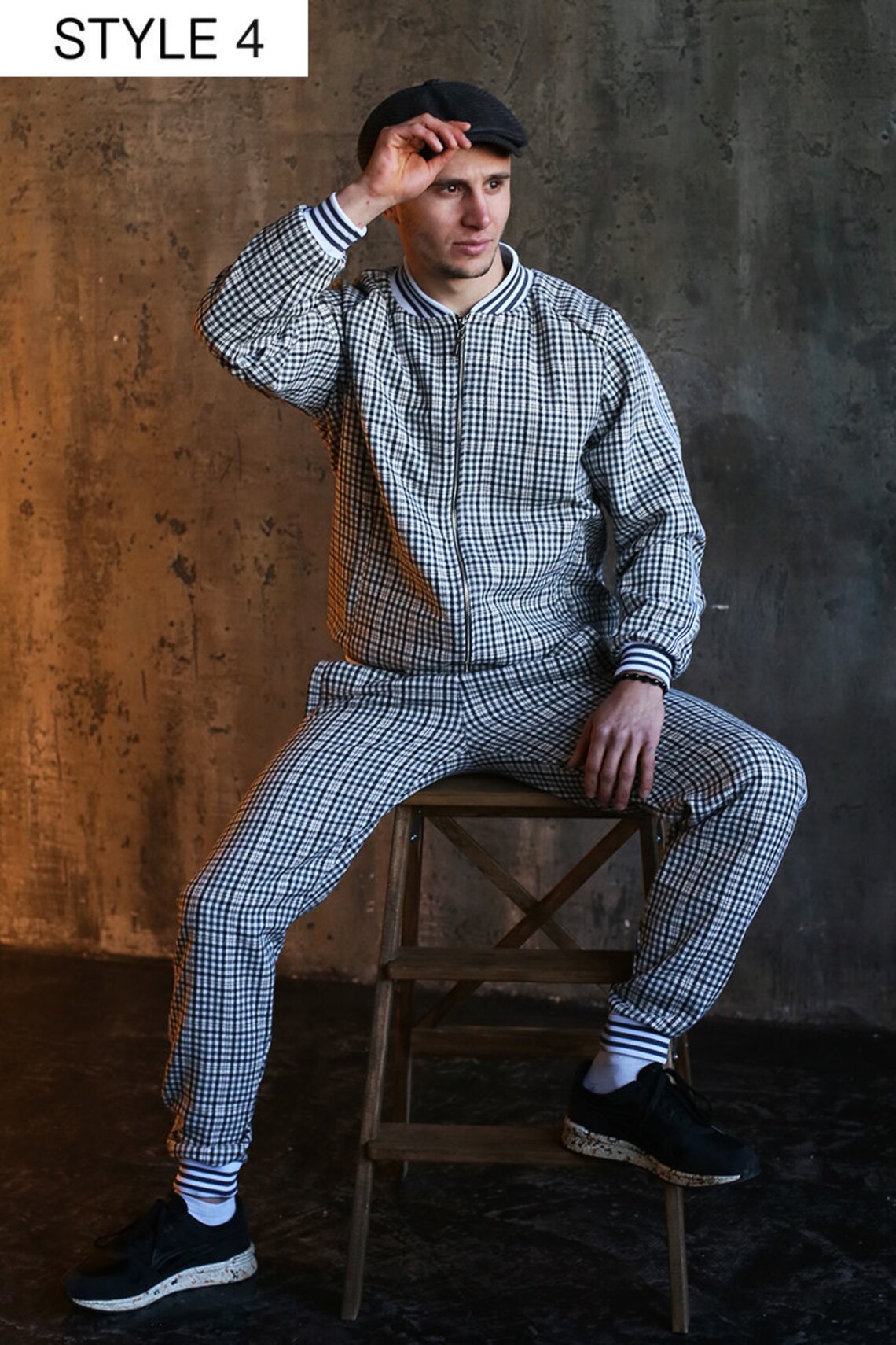 The Gentlemen Tracksuit Men's Tartan Tracksuits Guy | Etsy