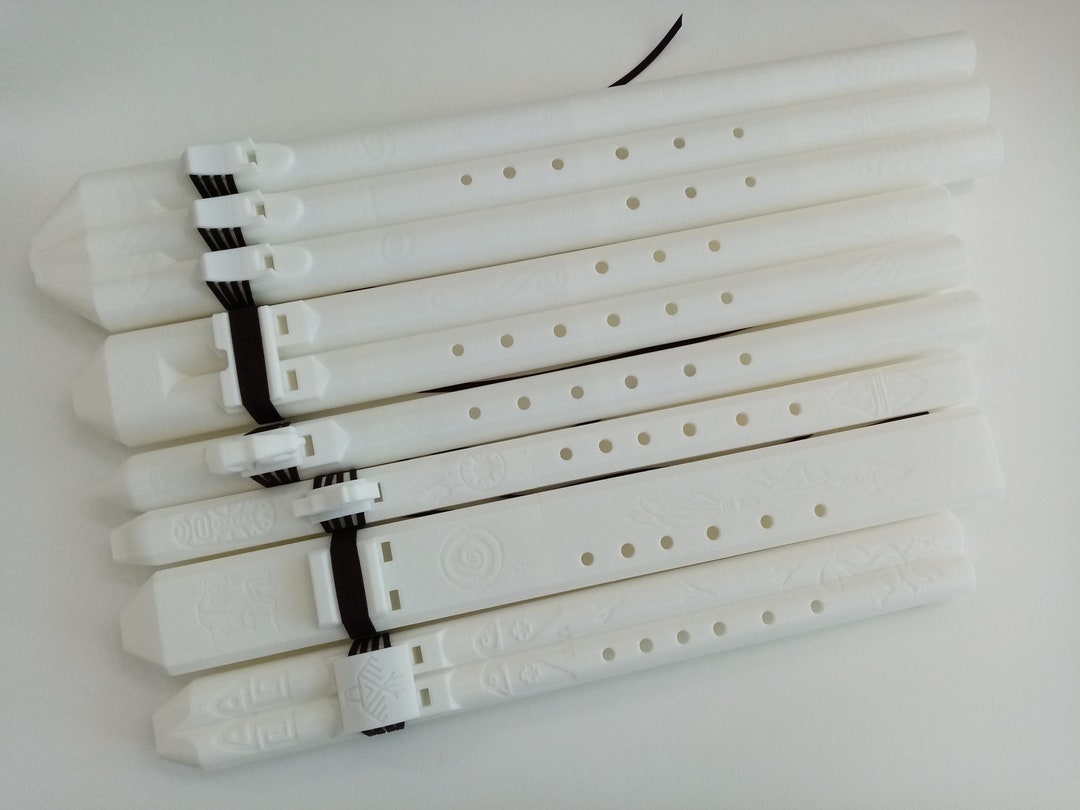 Buy 3D Printed Flutes, Native American Style, White Edition Online in ...