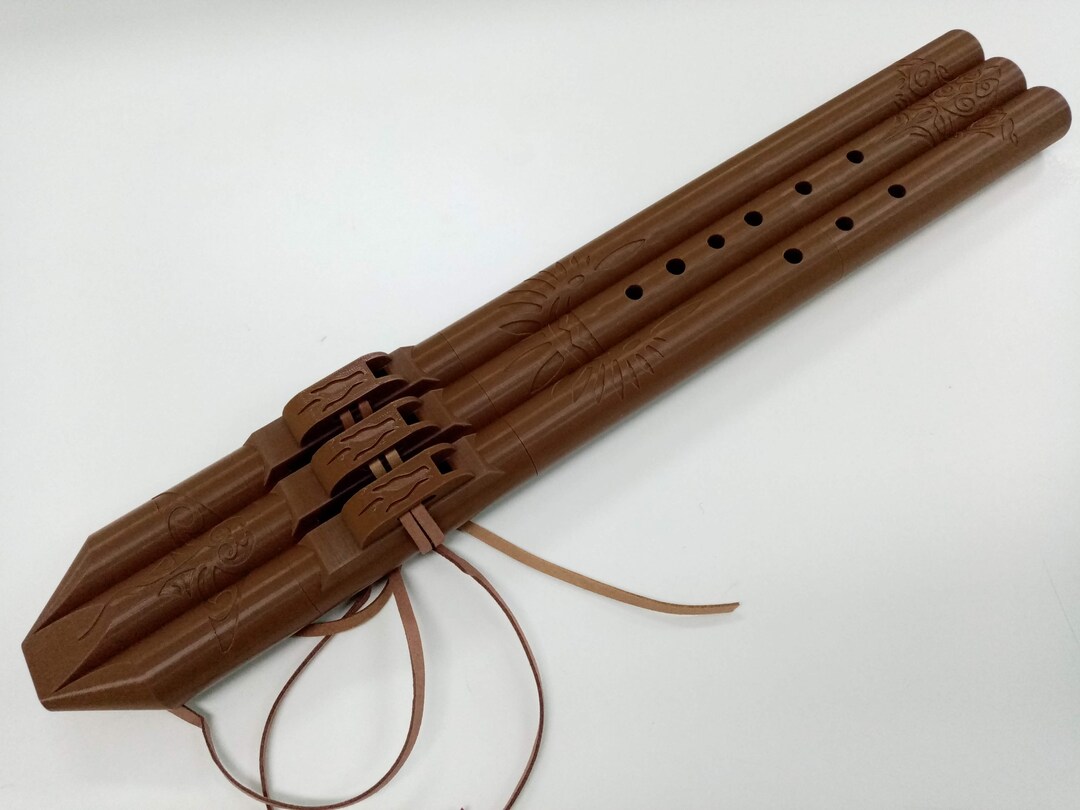 3D Printed Triple Flute, Key of A, Native American Style - Etsy