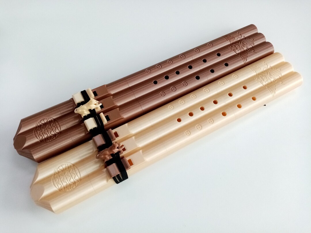 3D Printed Triple Flute, Key of G, Native American Style - Etsy