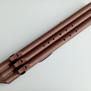 3D Printed Triple Flute, Key of Low D, Native American Style - Etsy