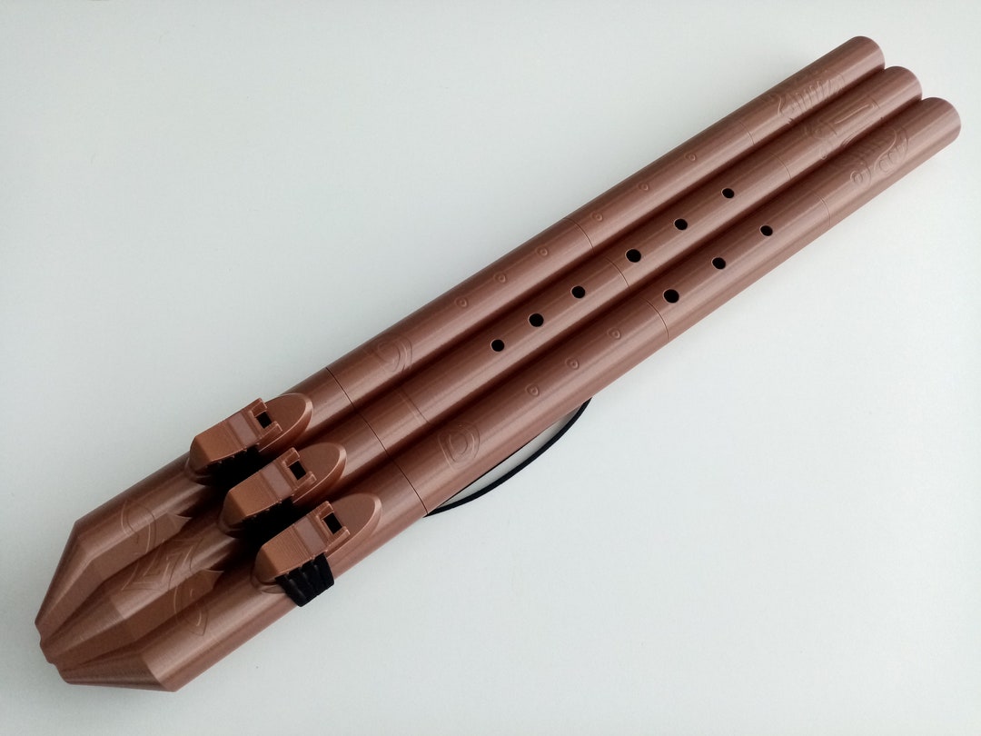 3D Printed Triple Flute, Key of Low D, Native American Style - Etsy