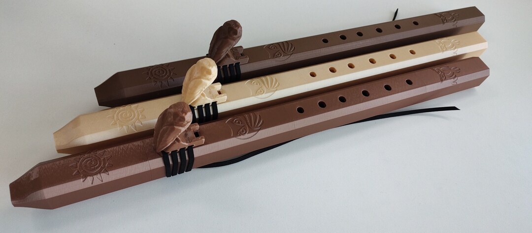 3D Printed Flute, Key of F, Native American Style - Etsy