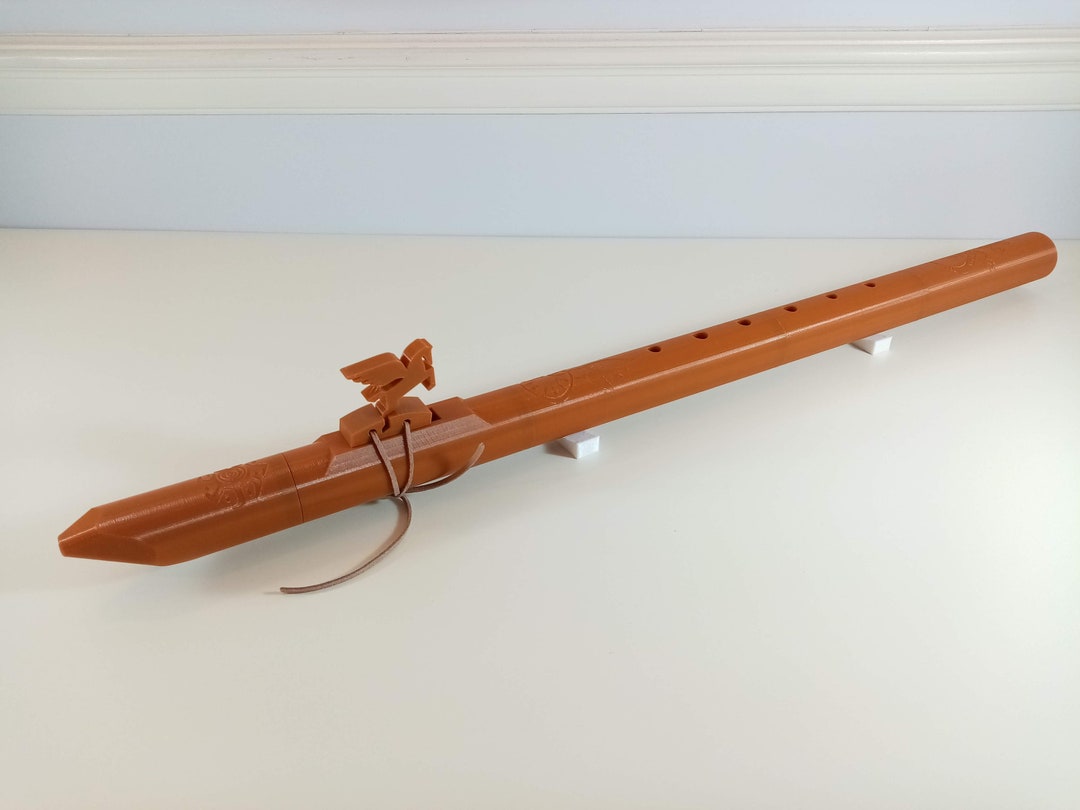 3D Printed Flute, Key of Low D, Native American Style - Etsy