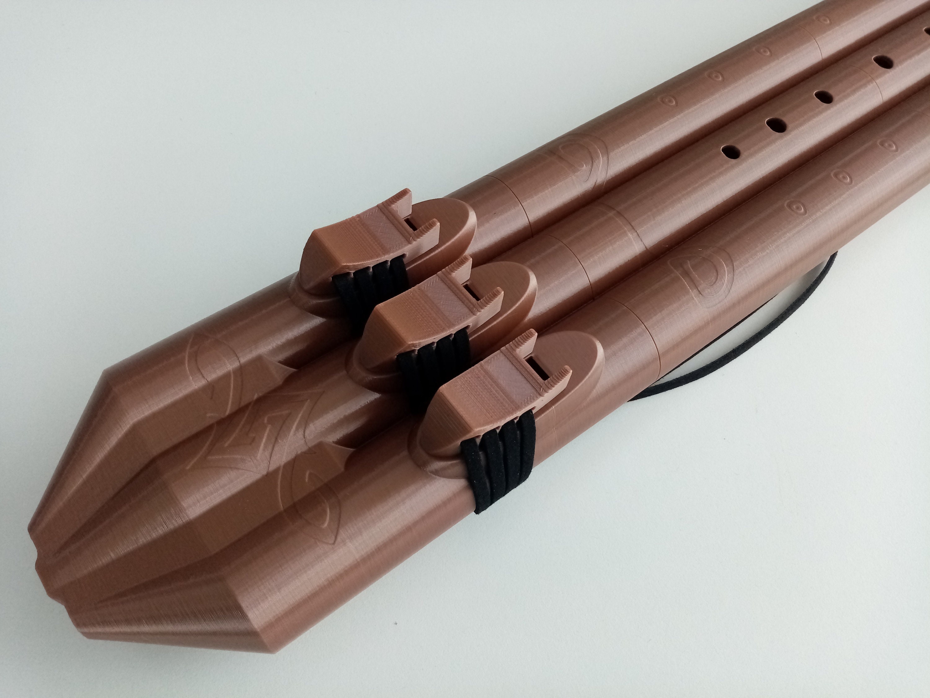 3D Printed Triple Flute, Key of Low D, Native American Style - Etsy