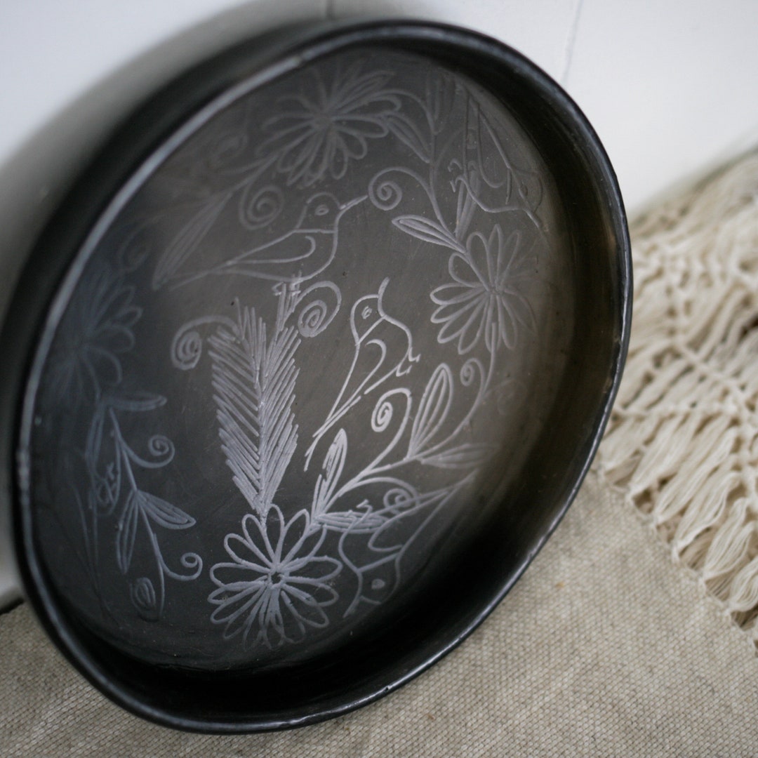 VINTAGE Artist Signed Doña Rosa Barro Negro Pottery Dish - Etsy
