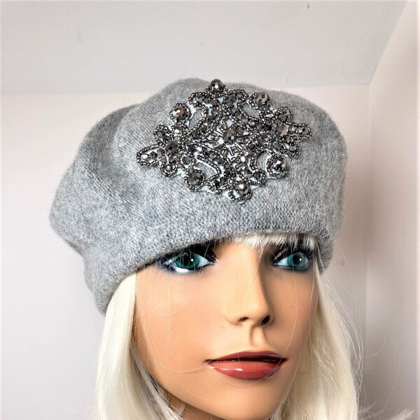 Embellished Beret - Etsy
