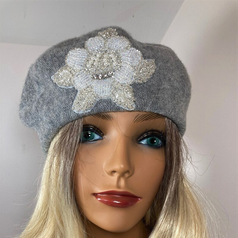 Embellished Beret - Etsy