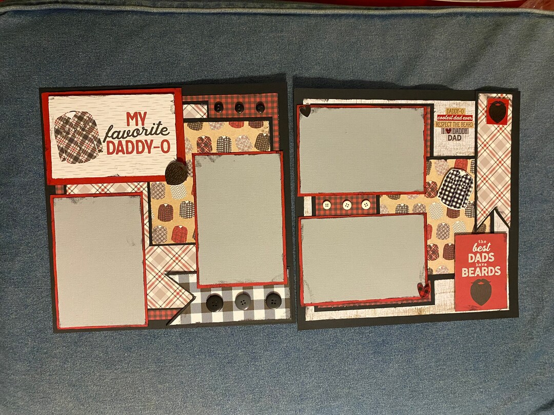 Daddy-o 12x12 Scrapbook Layout Kit - Etsy