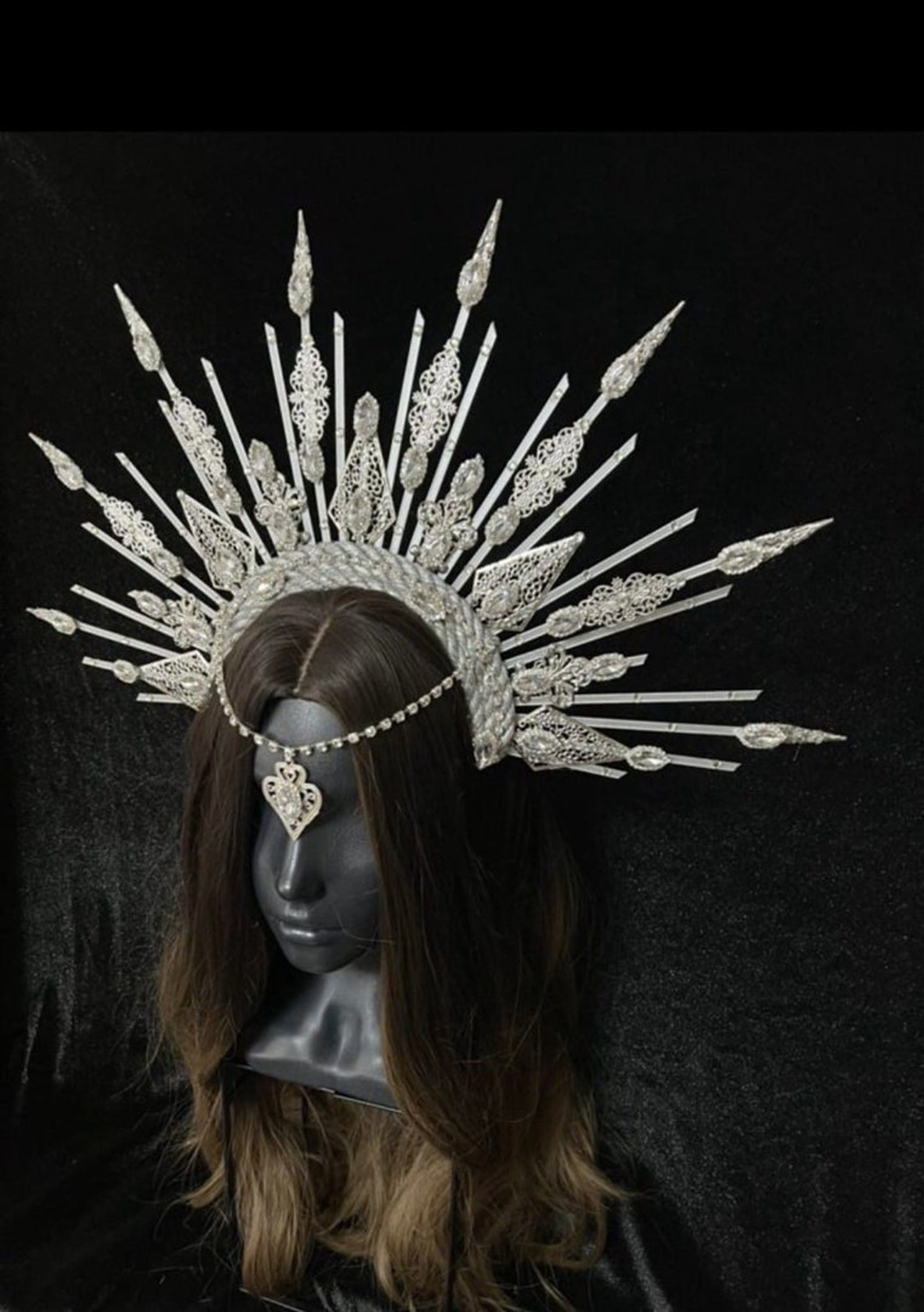 Halo Crown - Sunburst Crown - Embellished Customizable - Etsy
