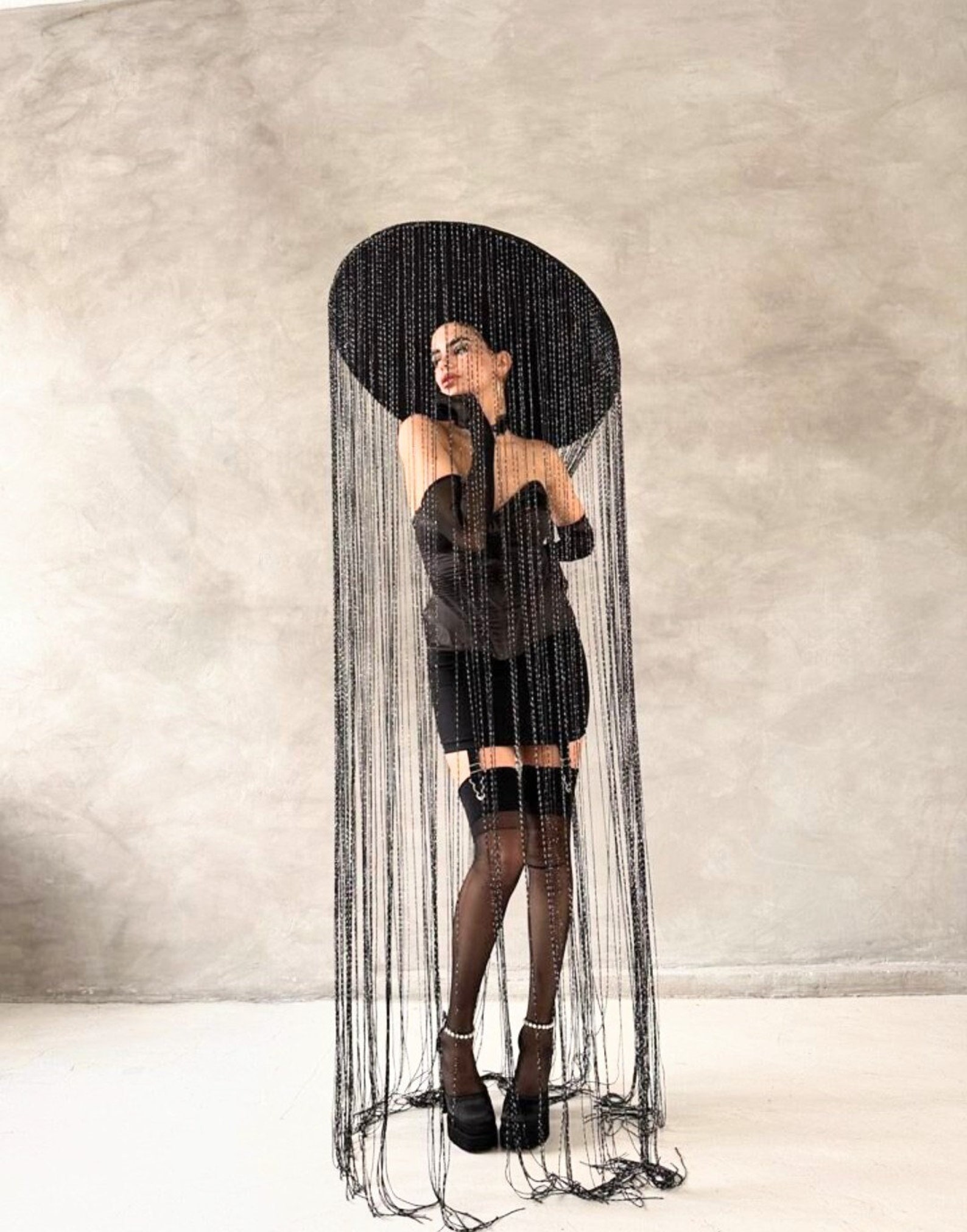 Fringe Hat Photo Shoot Hat Futuristic Costume Cosplay - Etsy